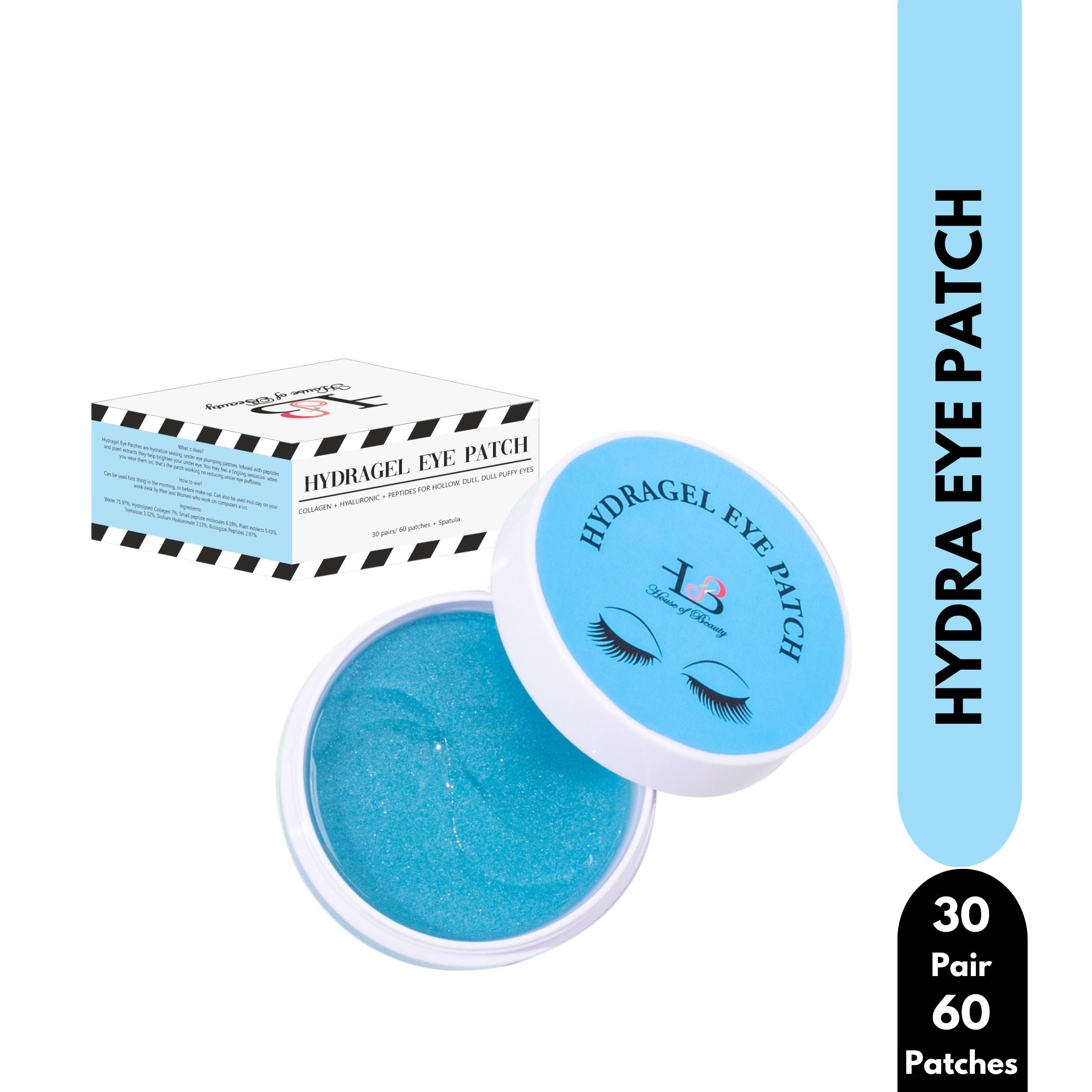 HYDRAGEL EYE PATCH for dark circles, hollow eyes, dry eyes, fine lines.